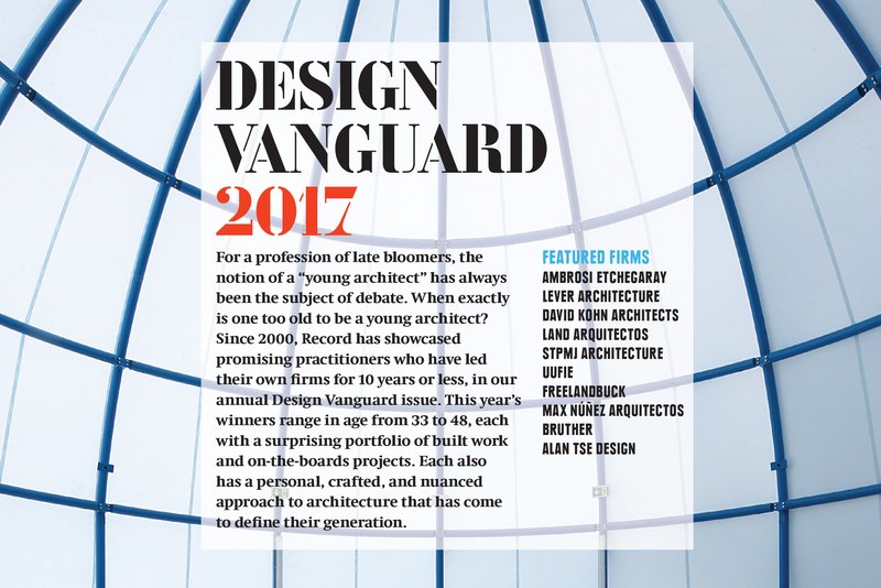 LEVER » News » LEVER receives Architectural Record's Design Vanguard Award