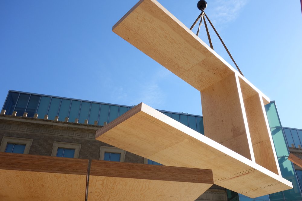 LEVER » Projects » Mass Plywood Pavilion