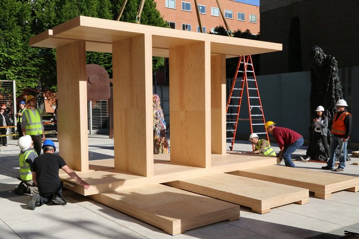 LEVER » Projects » Mass Plywood Pavilion
