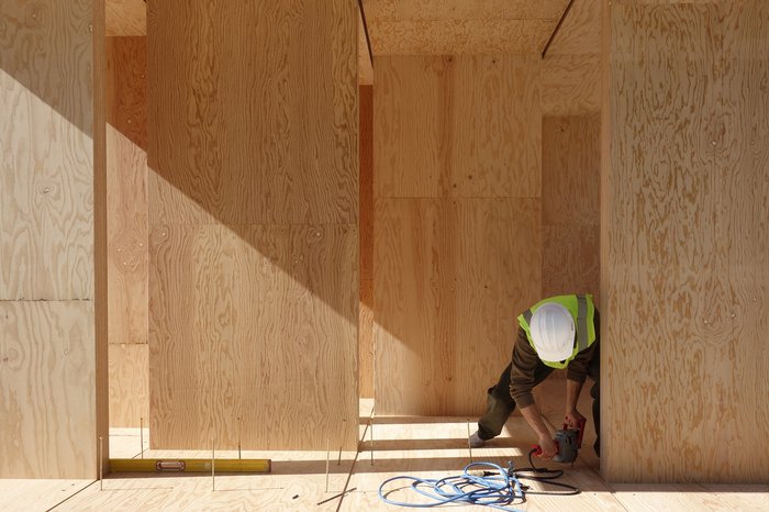 LEVER » Projects » Mass Plywood Pavilion