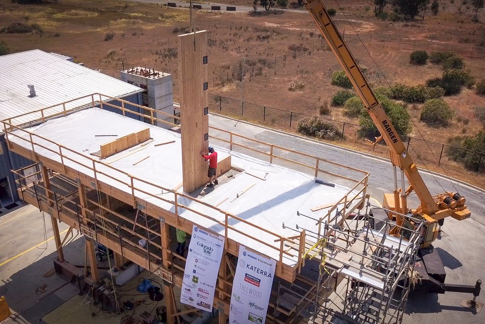 LEVER » Innovation » NHERI TallWood Project, Two Story Test