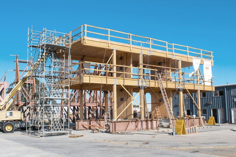 LEVER » Innovation » NHERI TallWood Project, Two Story Test
