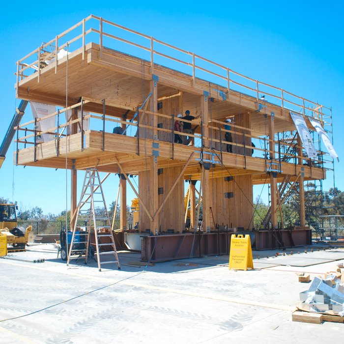 LEVER » Innovation » NHERI TallWood Project, Two Story Test